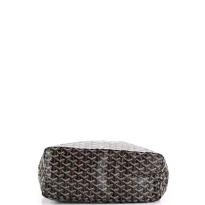 Goyard Saint Louis Tote Coated Canvas Pm - Black