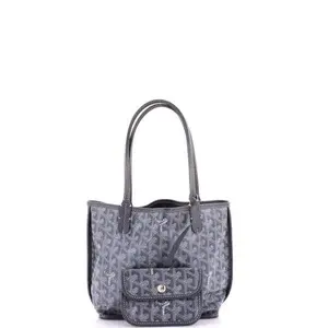 Goyard Anjou Reversible Tote Coated Canvas Mini - Grey