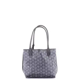 Goyard Anjou Reversible Tote Coated Canvas Mini - Grey