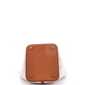 HERMES Picotin Lock Bag Felt With Leather Pm
