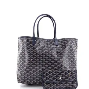 Goyard Saint Louis Pm Tote Coated Canvas - Blue