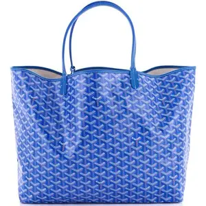 GOYARD Saint Louis Pm Tote Coated Canvas - Blue