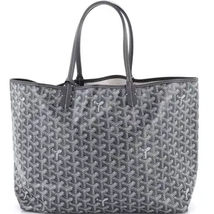 GOYARD Saint Louis Tote Coated Canvas Pm - Gray