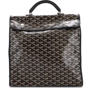 GOYARD Saint Leger Briefcase Backpack Coated Canvas