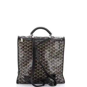 GOYARD Saint Leger Briefcase Backpack Coated Canvas