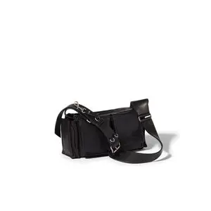 Miu Miu Utilitiare Nappa Leather Shoulder Bag - Black