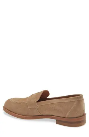Gentle Souls Porto Penny Loafer - Sand Suede