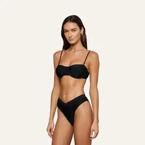 L'Agence Alexandria Bikini Top - Black