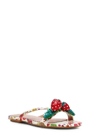 Betsey Johnson Garrik Strappy Sandal - White Multi