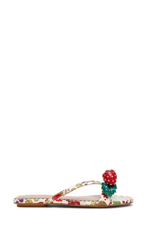 Betsey Johnson Garrik Strappy Sandal - White Multi