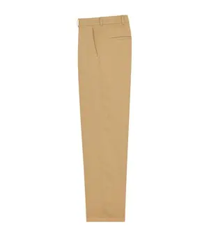 Saint Laurent Cotton Straight Chinos - Beige