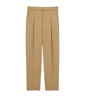 Saint Laurent Wool-mohair Slim-fit Trousers