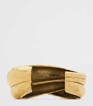 Saint Laurent Hammered Open Cuff Bracelet