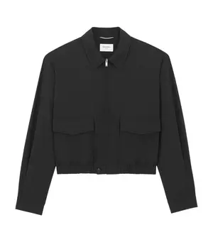 Saint Laurent Cotton Cropped Jacket