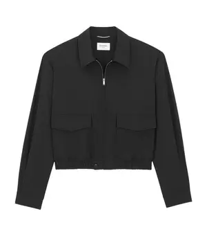 Saint Laurent Cotton Cropped Jacket