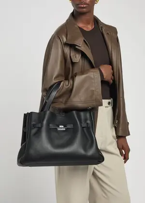 Dkny Bryar Large Grained Leather Satchel