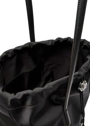 Moncler Drawstring Nylon Tote Bag - Black