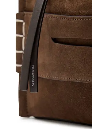 JW Anderson Suede Shoulder Bag - Brown