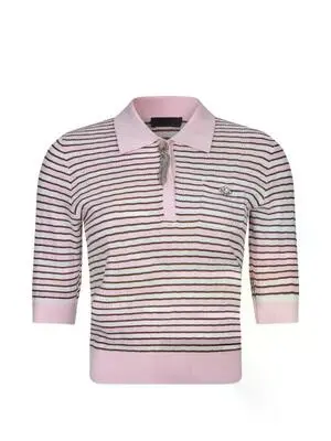 Liu Jo Striped-pattern Polo Top