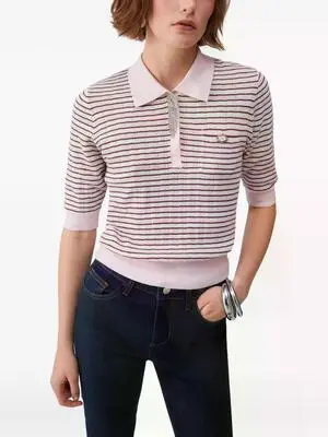 Liu Jo Striped-pattern Polo Top
