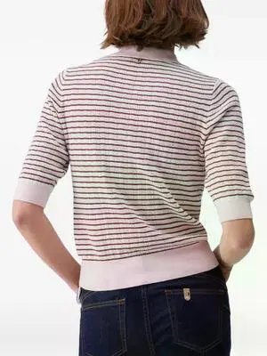 Liu Jo Striped-pattern Polo Top