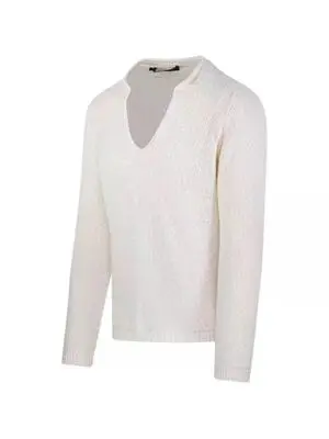 FABRIZIO DEL CARLO V-neck Long Sleeve Sweater
