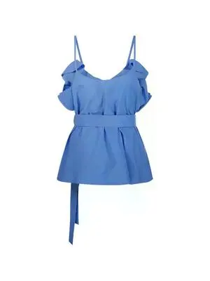 P.a.r.o.s.h Ruffled Belted Top