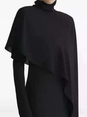 MUGLER Asymmetric Roll-neck Dress