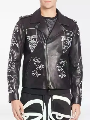 HACULLA. Nyc Tribe Leather Biker Jacket
