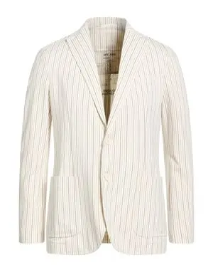 CIRCOLO 1901 Striped Single-breasted Blazer - White