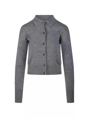 Max Mara Buttoned Cardigan - Grey