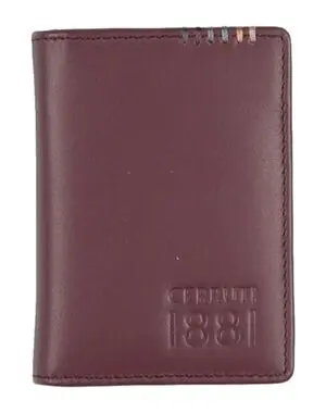 CERRUTI 1881 Cardholder Burgundy Calfskin - Red