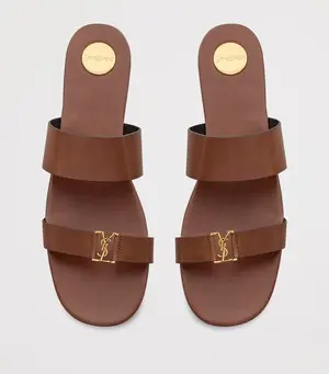 Saint Laurent Leather Babylone Sandals