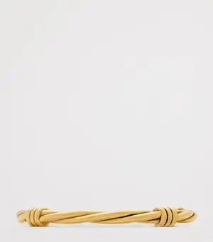 Saint Laurent Twisted Thread Open Cuff Bracelet