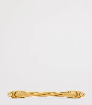 Saint Laurent Twisted Thread Open Cuff Bracelet