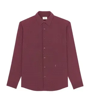 Saint Laurent Silk Cassandre Shirt