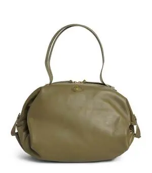 VIVIENNE WESTWOOD Large Leather Mara Holdall - Green