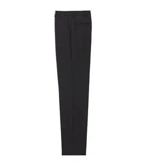 Saint Laurent Wool Stripe Slim Trousers