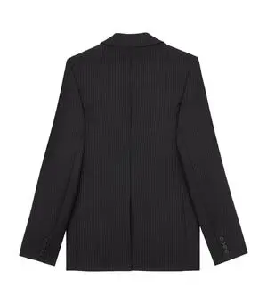 Saint Laurent Wool Chalk-stripe Blazer