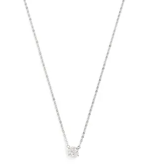 Harrods Gold And Diamond Pendant Necklace - White