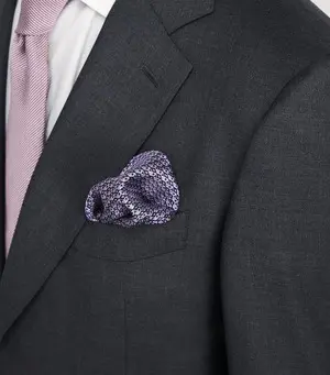 Eton Silk Print Pocket Square