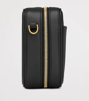 Saint Laurent Leather Logo Travel Pouch