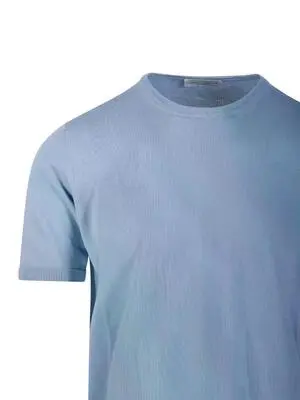 ROBERTO COLLINA Fine-knit T-shirt - Blue