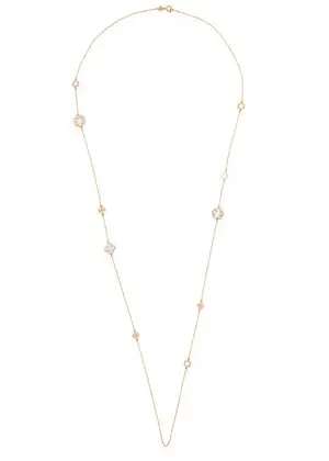 Tory Burch Forget Me Not 18kt -plated Necklace - Gold