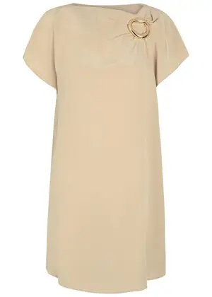 JOSEPH Anika Satin-twill Mini Dress - Beige