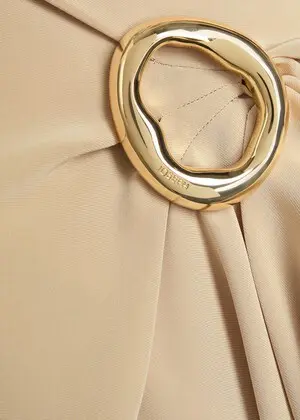 JOSEPH Anika Satin-twill Mini Dress - Beige