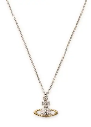 VIVIENNE WESTWOOD Mayfair Bas Relief Rhodium-plated Necklace - Silver