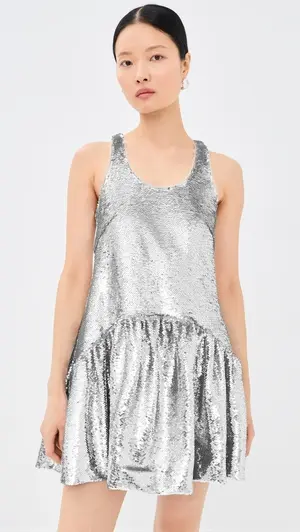 Simone Rocha Sequin Peplum Mini Dress