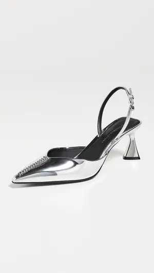 Stella McCartney Elsa Mirror Slingback Heels