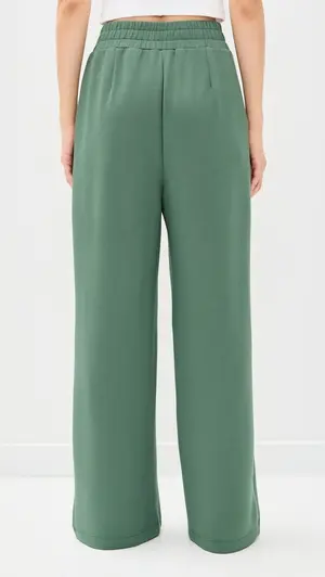 Varley Extra Wide Leg Pants - Dark Forest